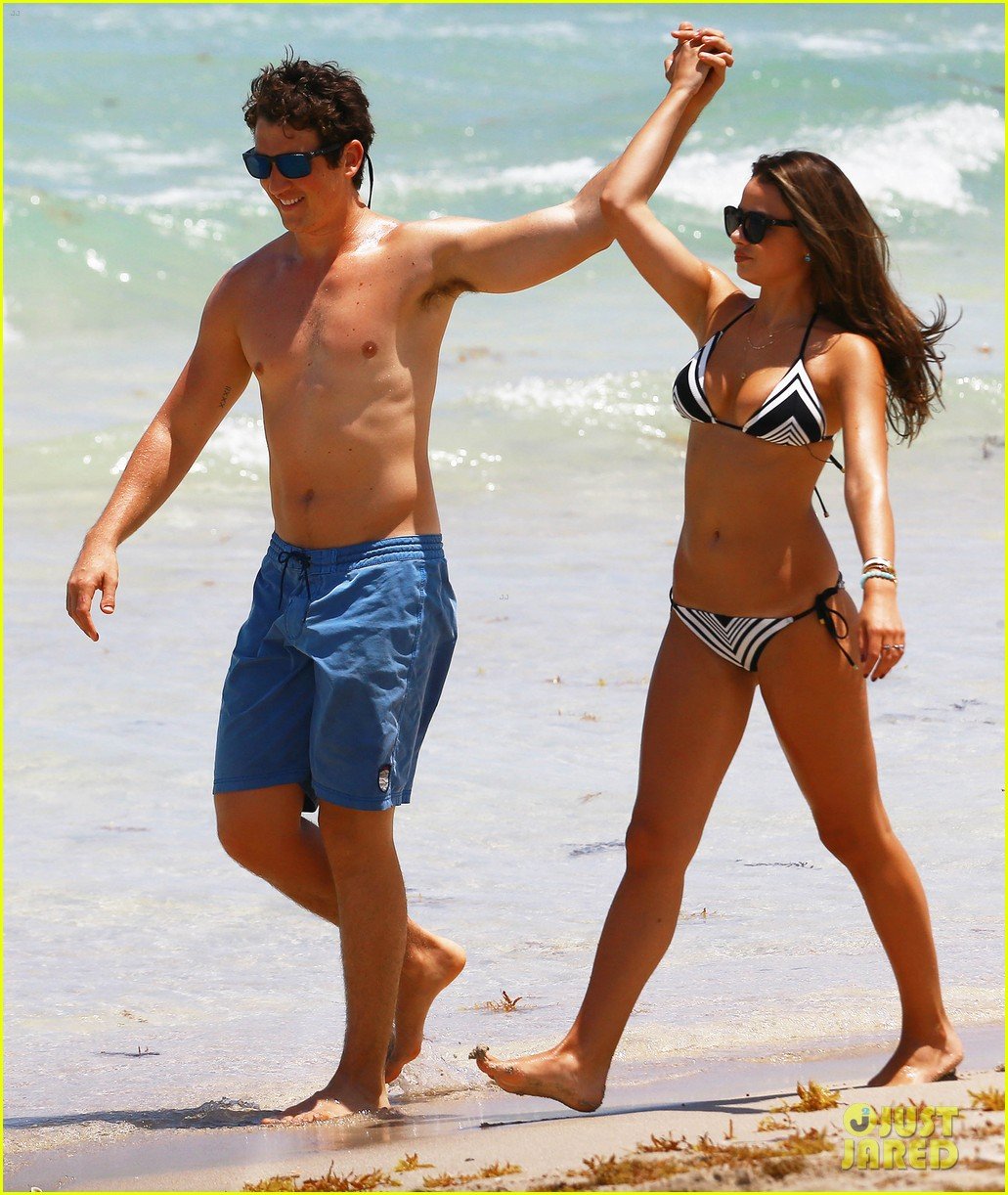 Full Sized Photo of miles teller keleigh sperry continue their vacation 35 | Miles Teller Gets ...