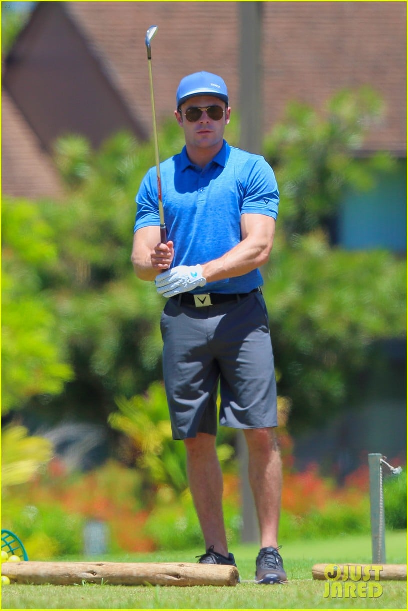 Zac Efron Gets in a Round of Golf On His Day Off! | Photo 823165 ...
