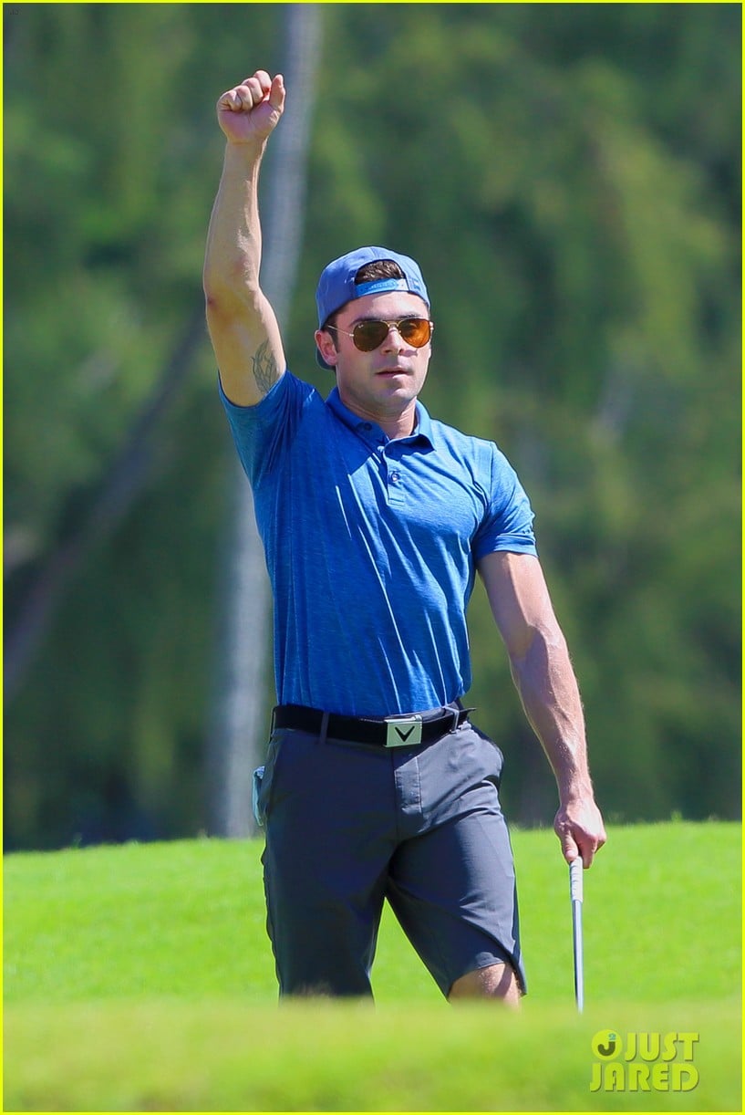 Zac Efron Gets in a Round of Golf On His Day Off! | Photo 823178 ...