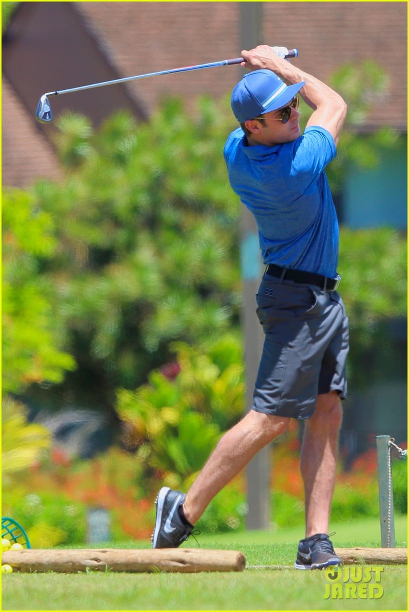 Zac Efron Gets in a Round of Golf On His Day Off! | Photo 823186 ...