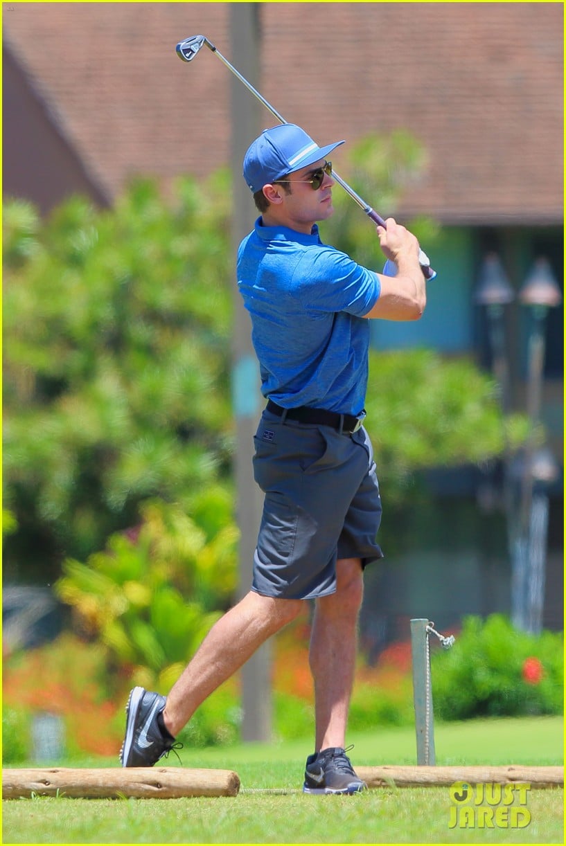 Zac Efron Gets in a Round of Golf On His Day Off! | Photo 823189 ...