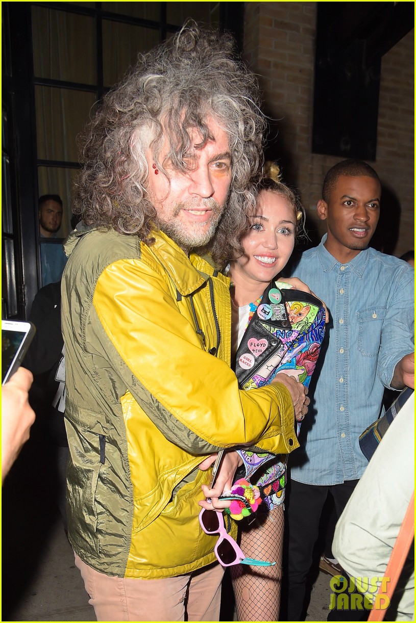 Full Sized Photo of miley cyrus wayne coyne party nyc 03 | Miley Cyrus ...