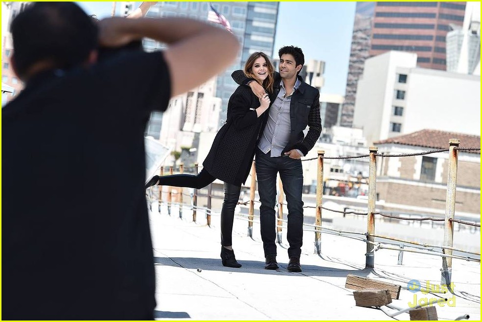 Barbara Palvin & Adrian Grenier Front 'Buffalo David Bitton' Fall 2015 ...