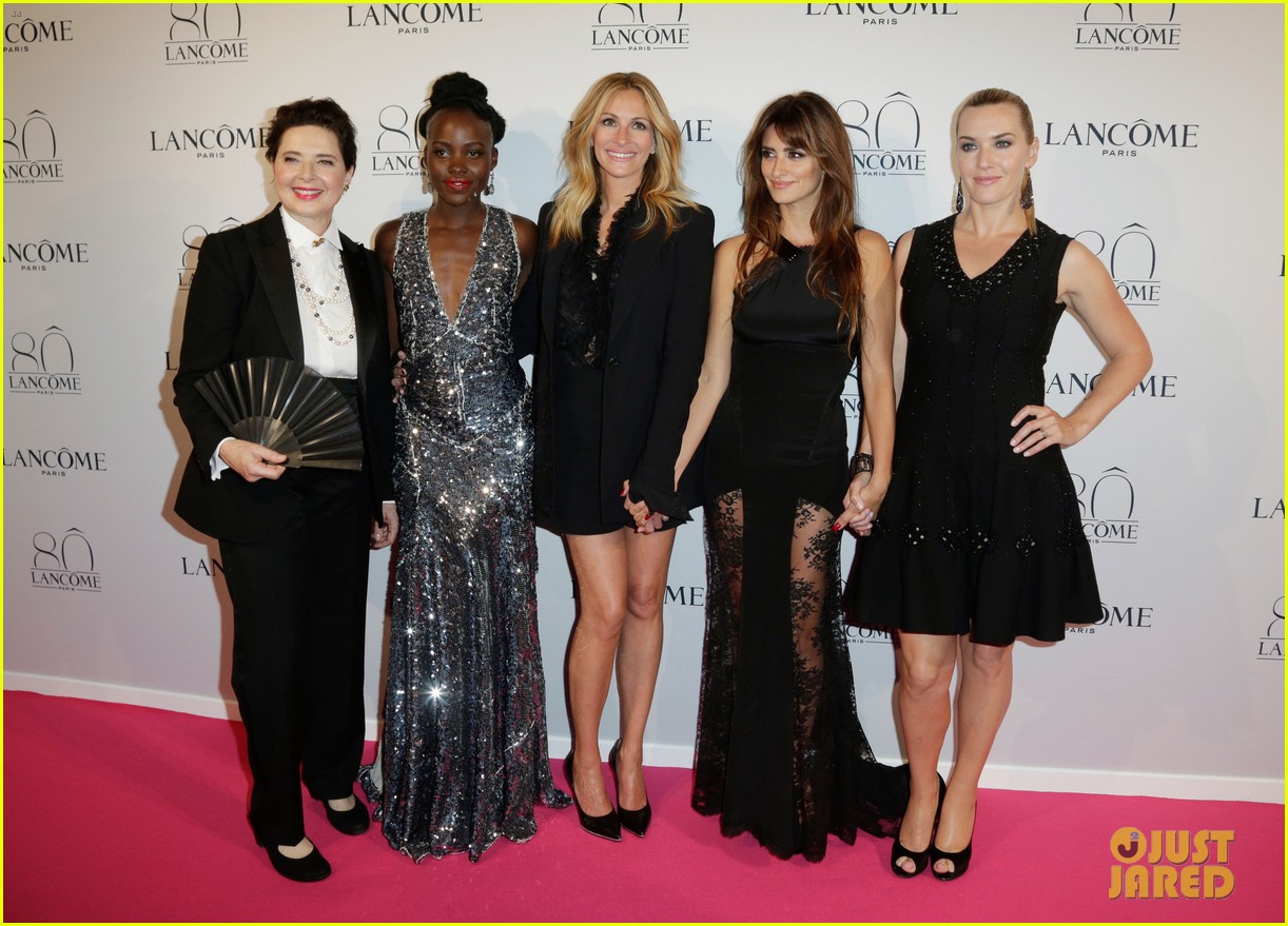 Lily Collins Has Remarkable Evening With Lupita Nyongo At Lancomes