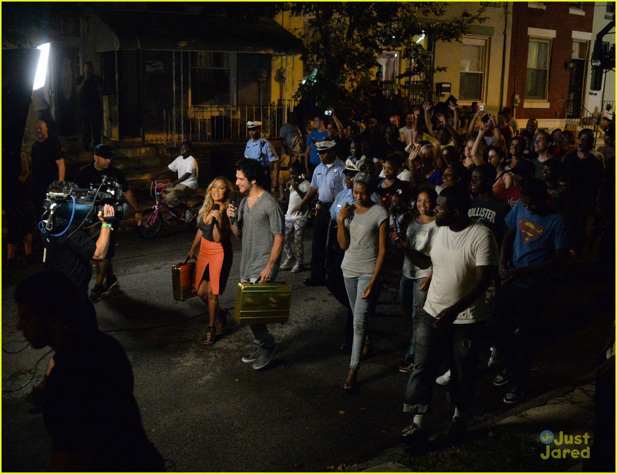 Tyler Posey & Adrienne Bailon Take Over Philadelphia For 'Knock Knock ...