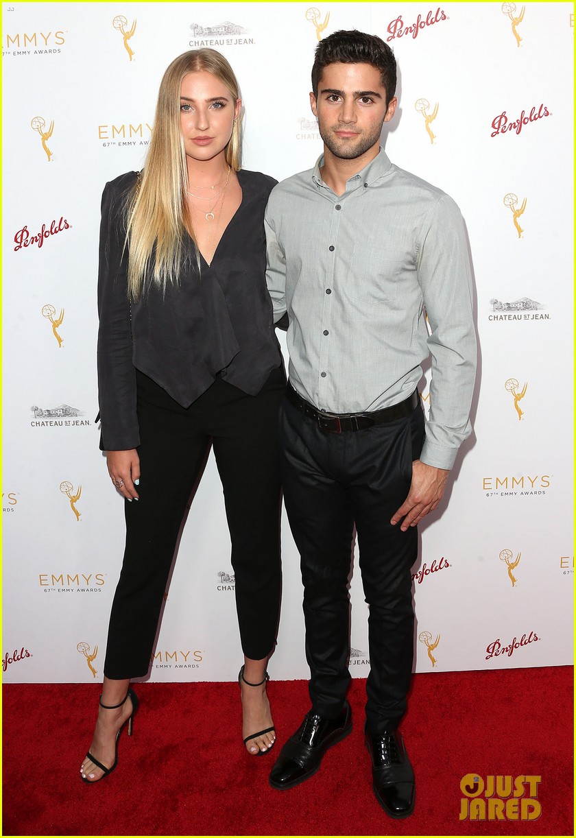 Max Ehrich & Veronica Dunne Couple Up For Pre-Emmys Cocktail Reception ...
