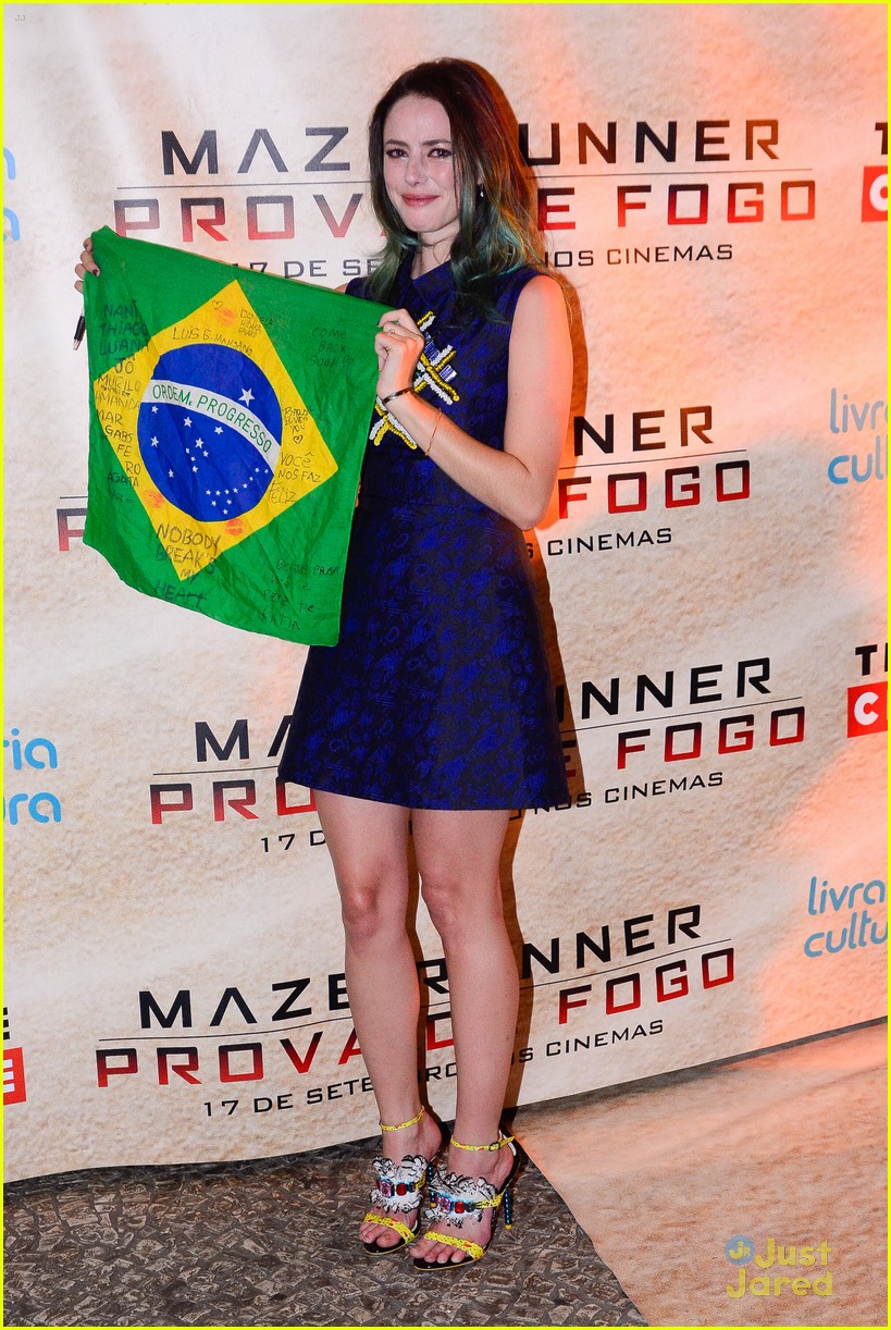 Full Sized Photo of kaya scodelario cry brazil premiere scorch trials ...
