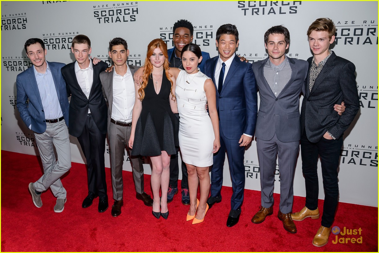 Dylan O'Brien & Katherine McNamara Premiere 'Scorch Trials' In New York ...