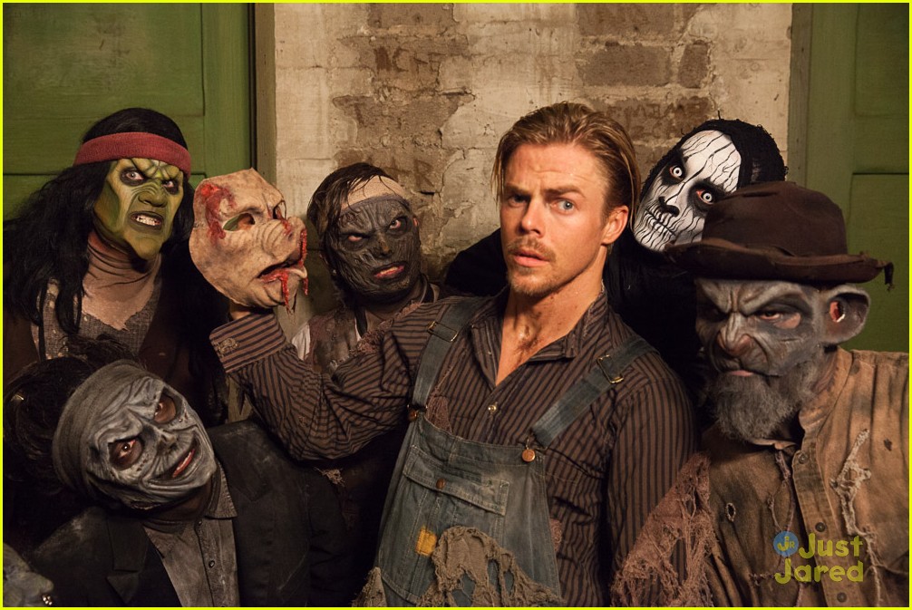 Derek Hough Transforms Into Ghost Town Monster To Scare Everyone Out of ...