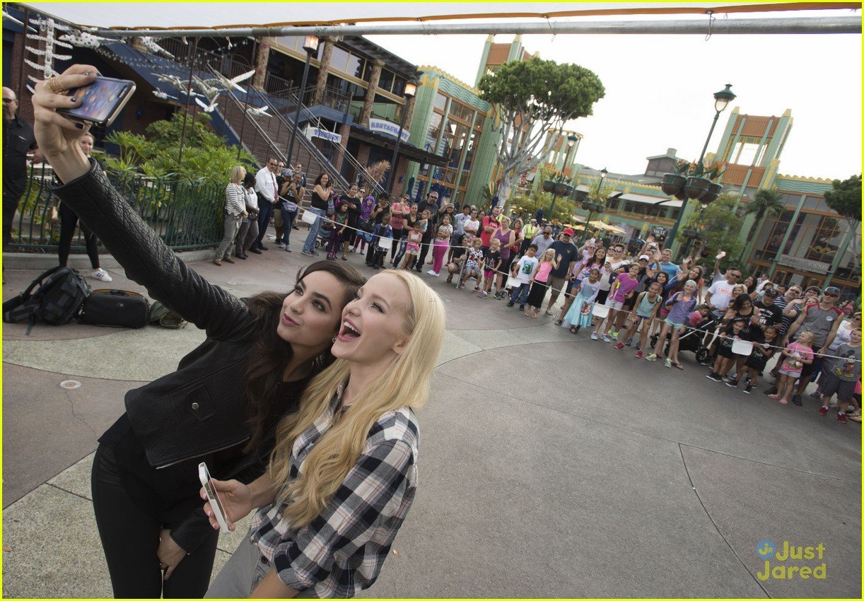 Dove Cameron & Sofia Carson Take Over Downtown Disney For 'Descendants ...