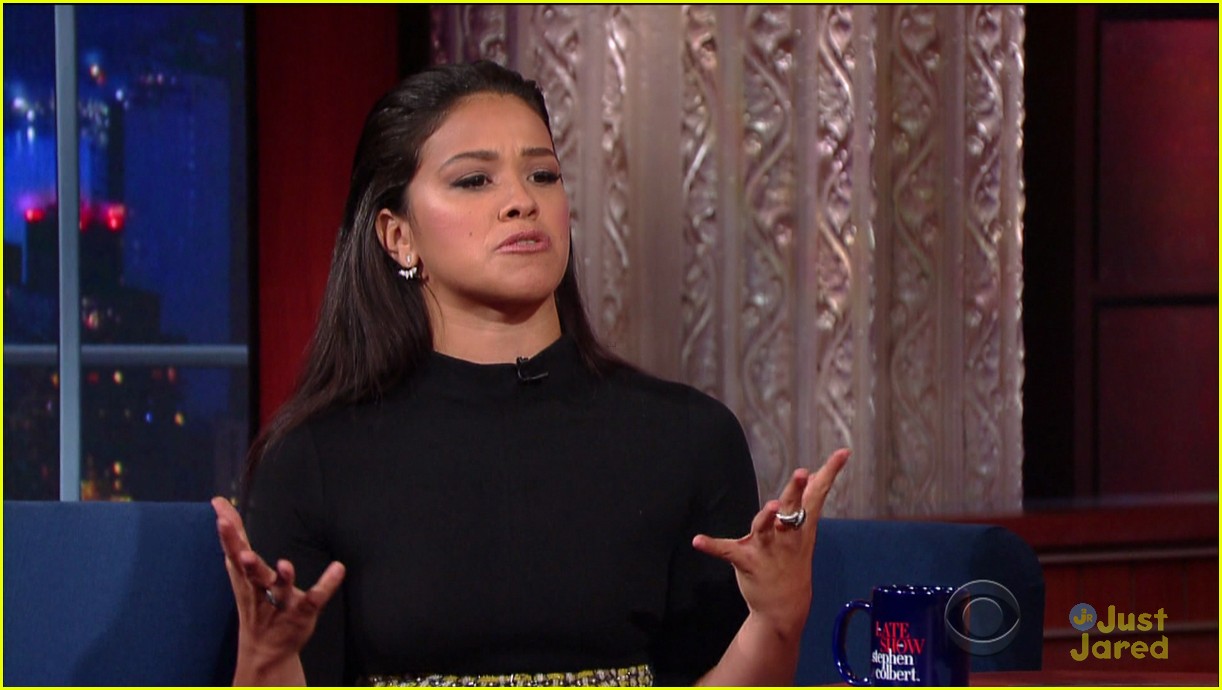 Gina Rodriguez Backs Her Father's Mantra 'I Can & I Will' On The Late ...