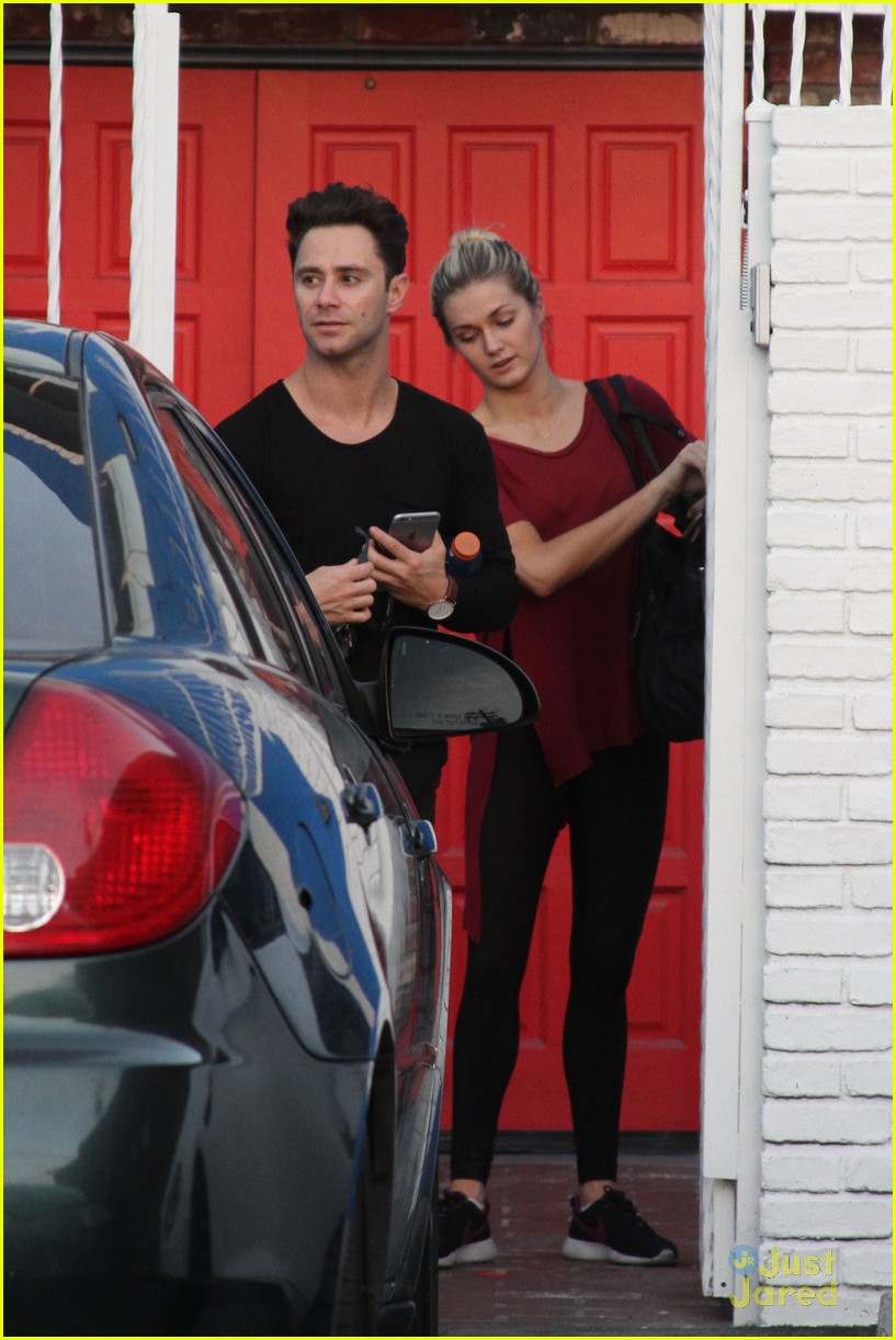Lindsay Arnold Gets Visit From Husband Sam Cusick At DWTS Studio ...