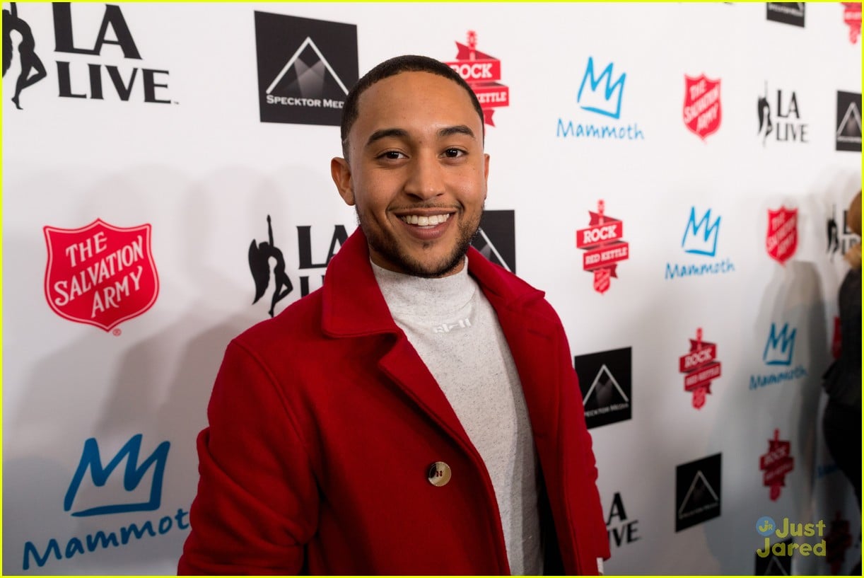 Jacob Whitesides & Tahj Mowry Spread Holiday Cheer at Rock The Red ...