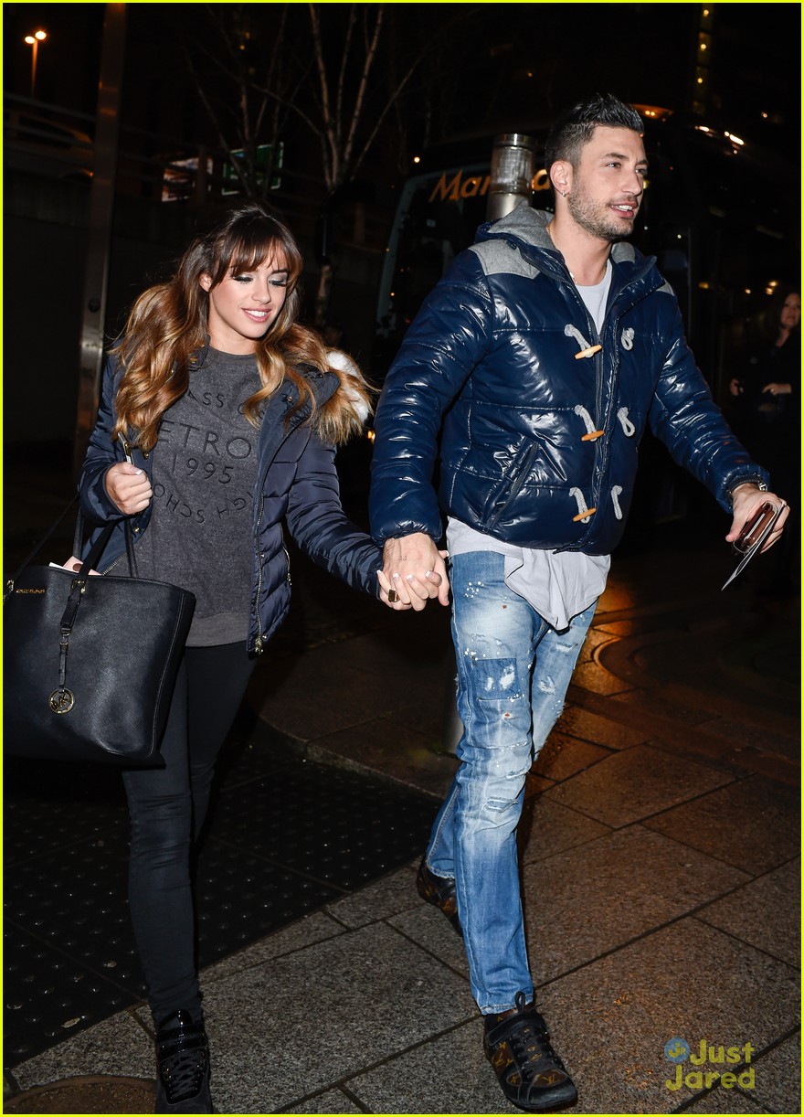 Full Sized Photo of georgia may foote giovanni pernice hold hands ...