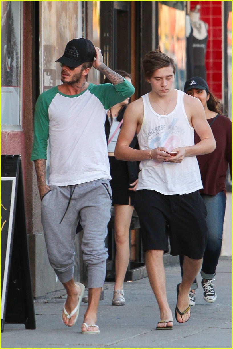 Brooklyn Beckham & Dad David Have a Father-Son Weekend | Photo 926007 ...