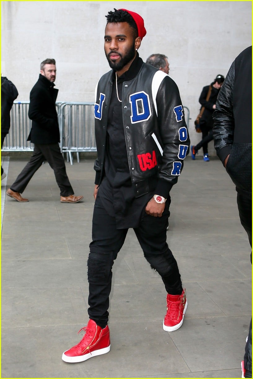 Jason Derulo Rocks a Custom Tour Jacket at Radio 1 | Photo 923965 ...