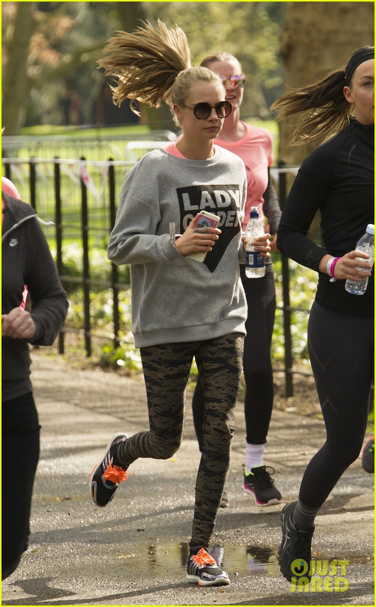 Cara Delevingne Joins Lady Garden Fun Run In Support Of Gynaecological ...
