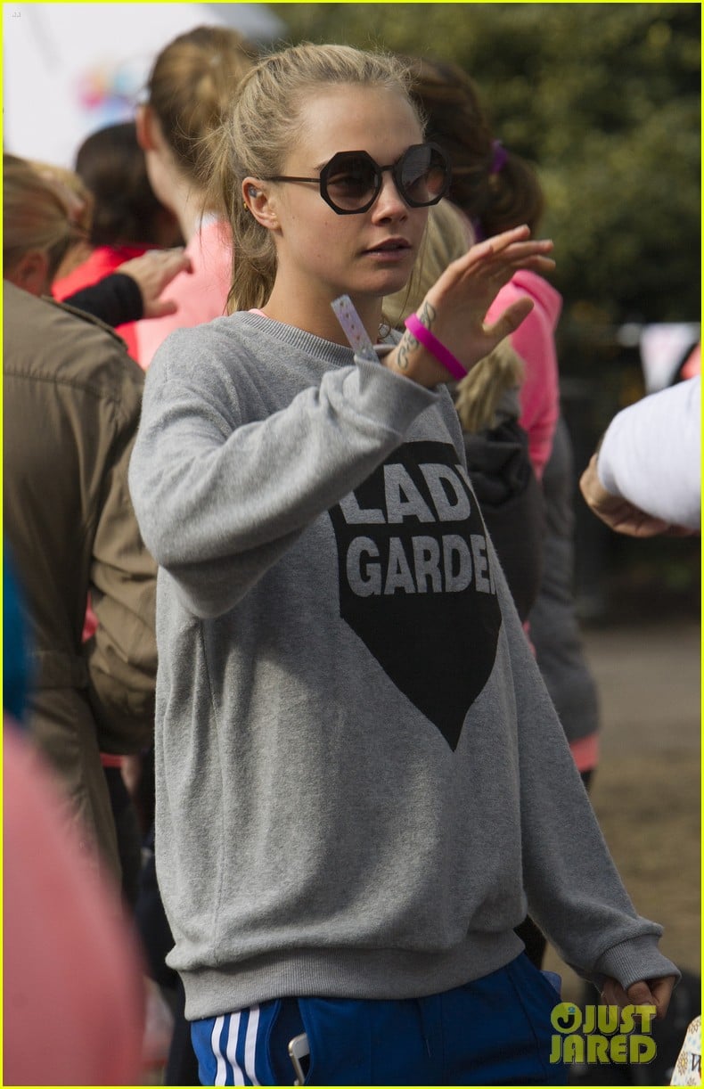 Full Sized Photo of cara delevingne lady garden 5k run 22 | Cara ...