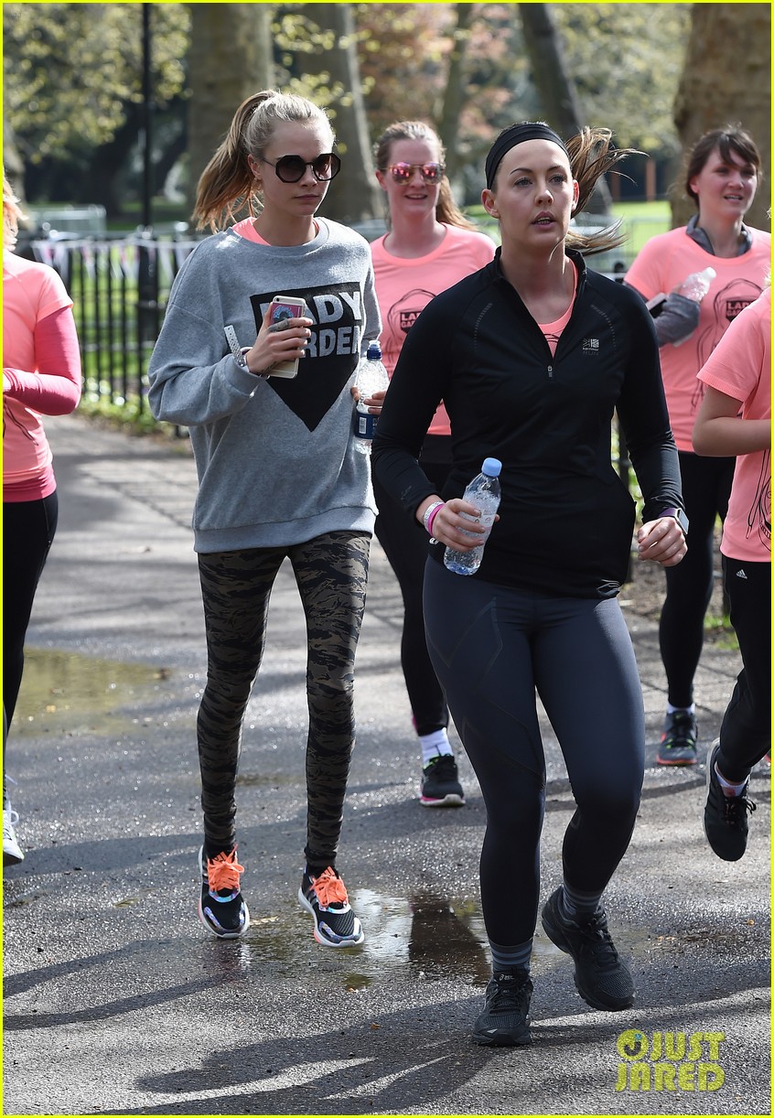 Cara Delevingne Joins Lady Garden Fun Run In Support Of Gynaecological ...