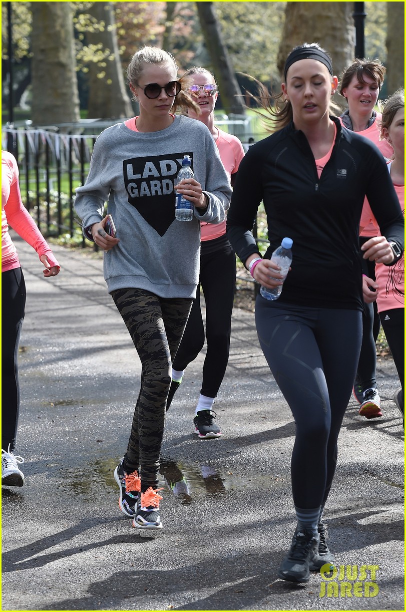 Full Sized Photo of cara delevingne lady garden 5k run 26 | Cara ...
