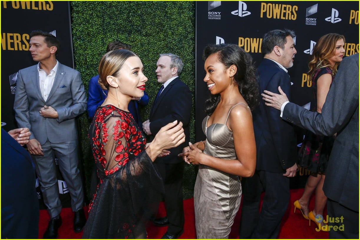 Olesya Rulin Reunites With Logan Browning at 'Powers' Season Two ...
