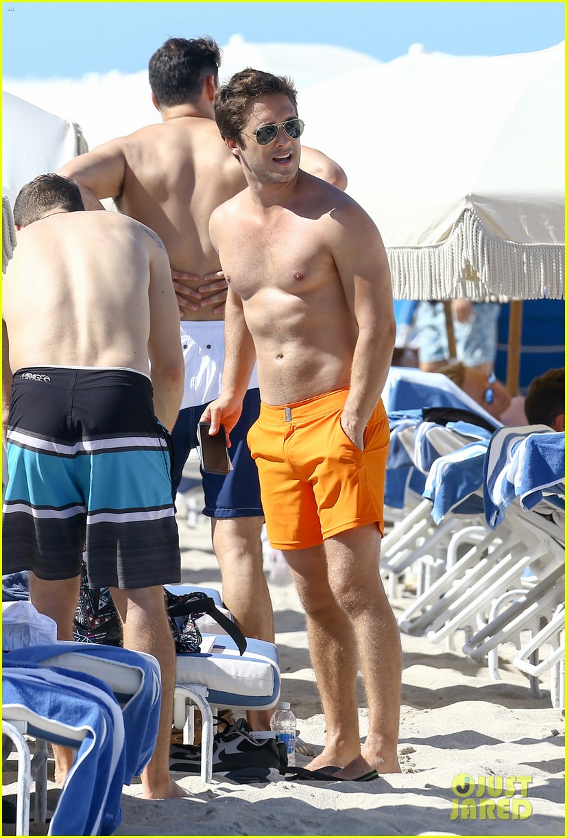 Full Sized Photo of diego boneta shows off his buff chest in miami 13 ...