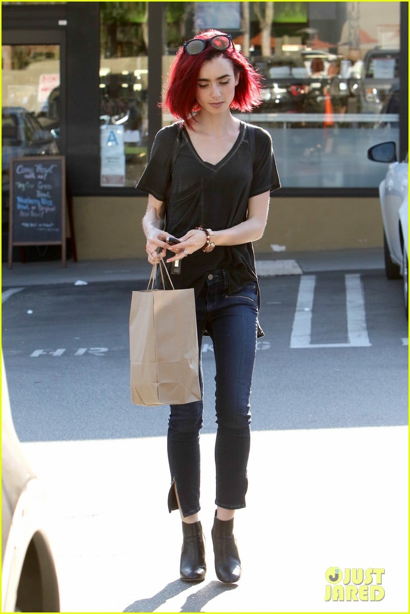 Lily Collins Goes Red - See Her New Hair Color! | Photo 986980 - Photo ...