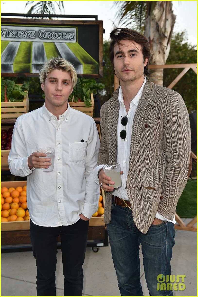 Lukas Gage & Oliver Edwin Buddy Up at Just Jared & Vintage Grocers ...