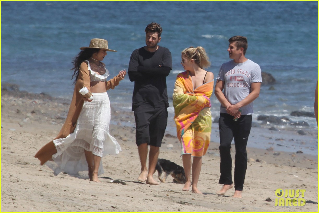 Full Sized Photo of vanessa hudgens beach day austin butler 33 ...
