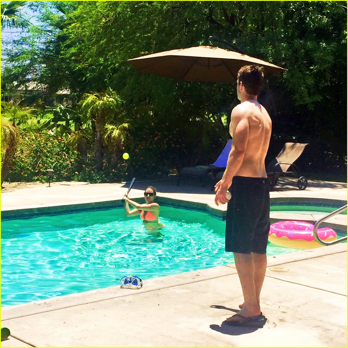 Lea Michele Hits the Pool with Beau Robert Buckley! | Photo 987967 ...