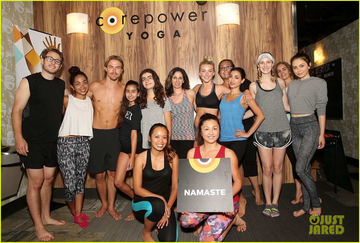 Julianne Hough Hides Her Long Hair During CorePower Yoga Class with ...