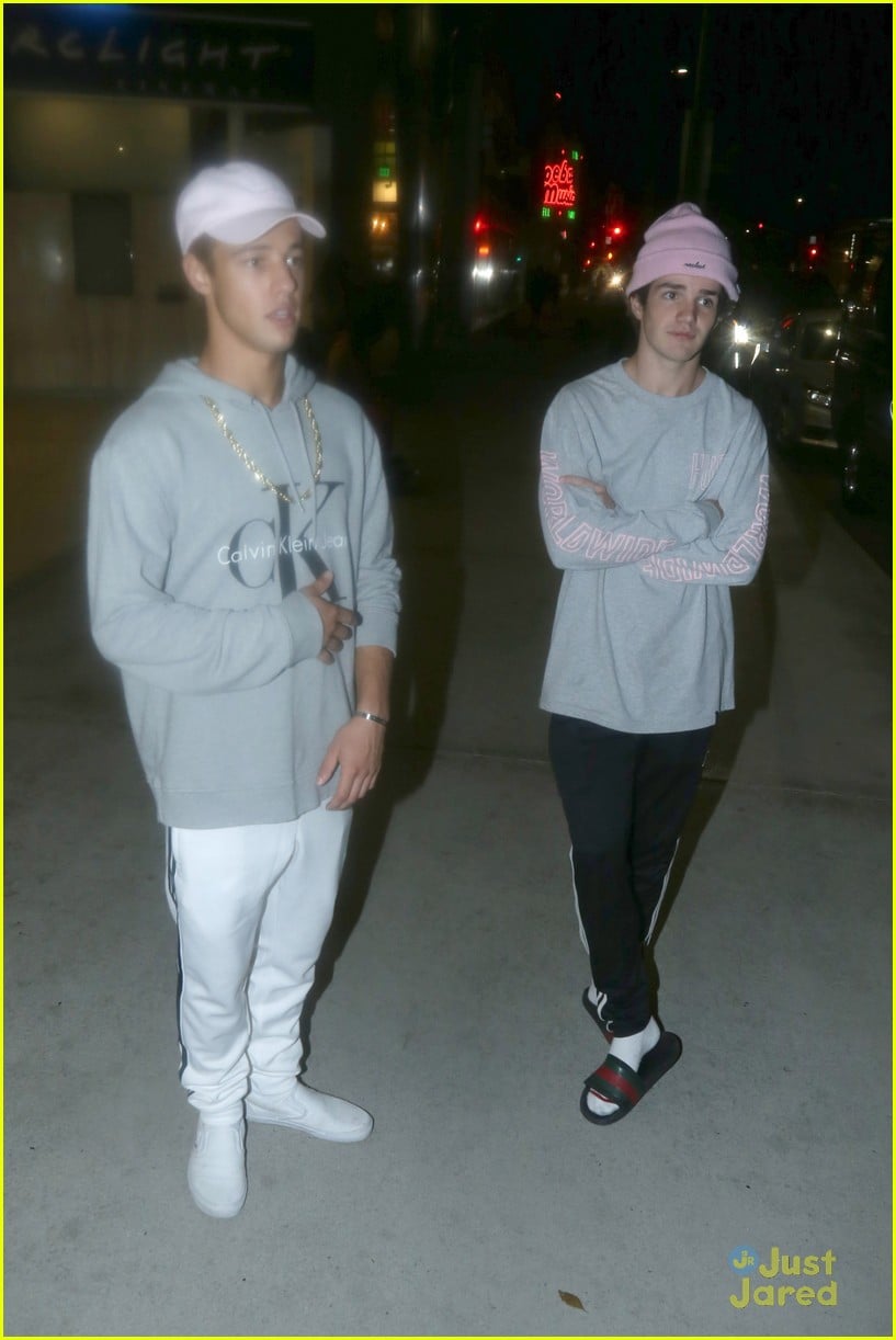 Cameron Dallas & Aaron Carpenter Get Silly Outside ArcLight Cinemas ...