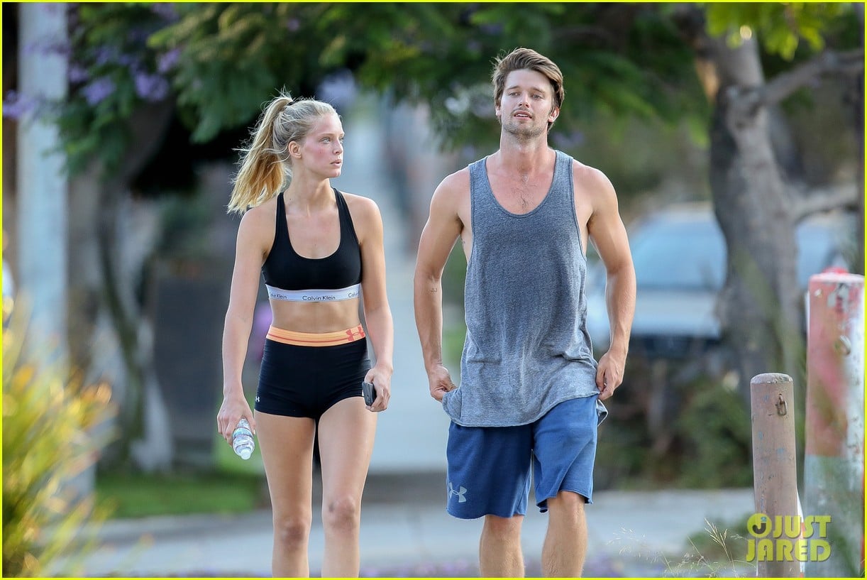 Patrick Schwarzenegger Works Up a Sweat While Boxing With Abby Champion ...