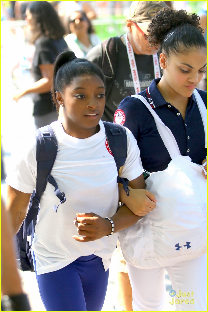 Full Sized Photo of simone biles out laurie hernandez after today ...