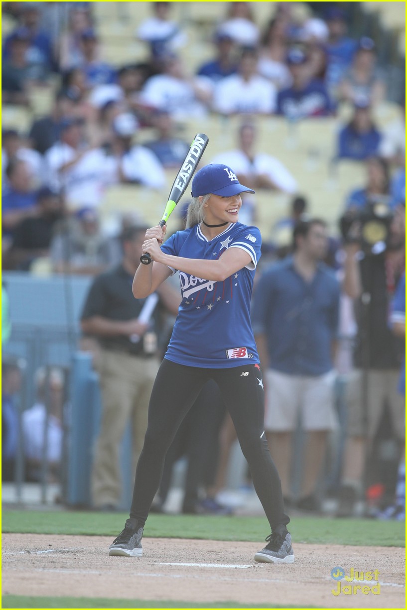 Full Sized Photo of witney carson dodgers celeb game 01 | Witney Carson ...