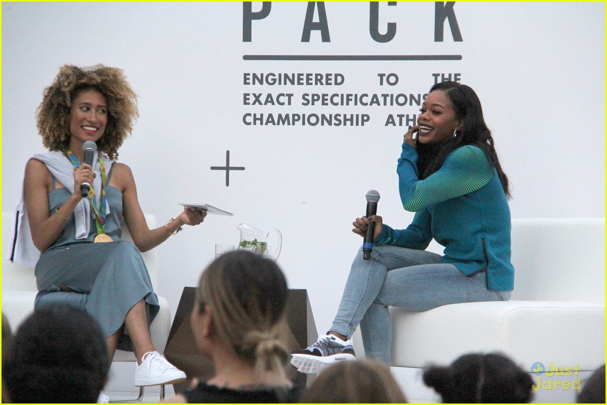 Gabby Douglas Meets Fans at Nike Store After Suffering Allergic ...