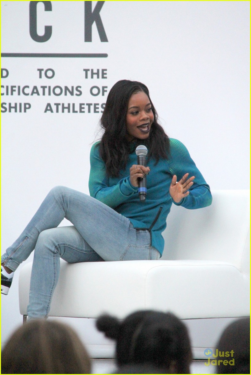Gabby Douglas Meets Fans at Nike Store After Suffering Allergic ...