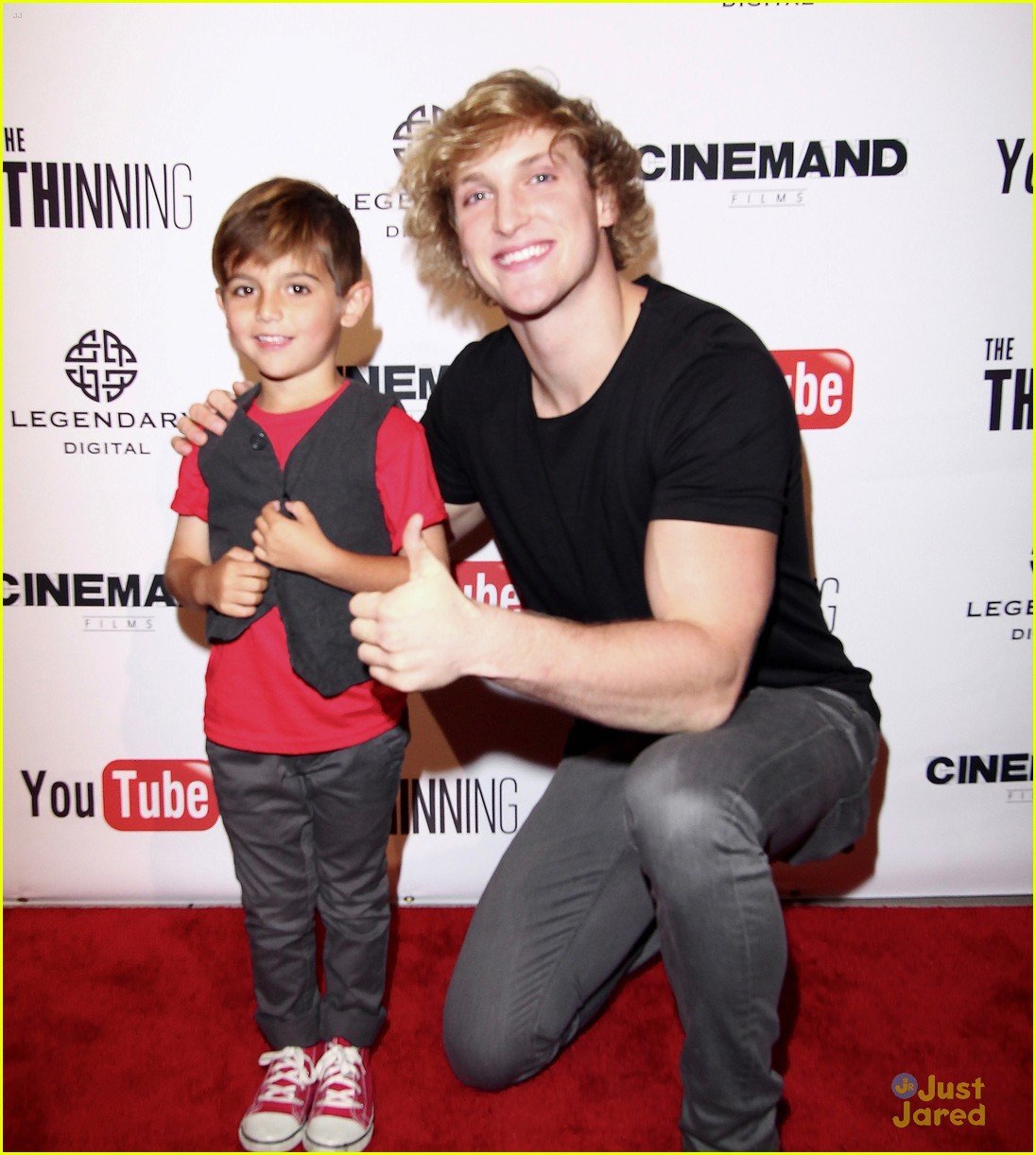 Full Sized Photo of peyton list calum worthy logan paul thinning ...