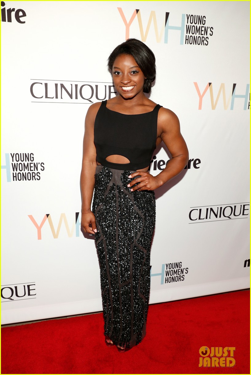 Full Sized Photo of victoria justice simone biles stun at young womens ...
