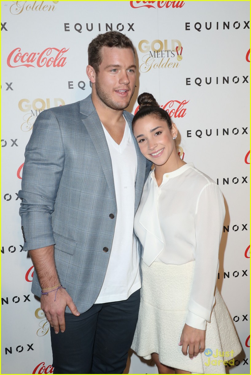 Aly Raisman & Football Boyfriend Colton Underwood Hit Gold Meets Golden ...