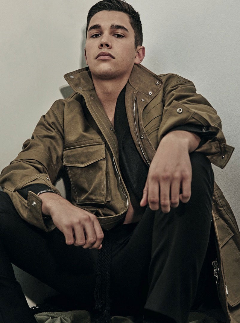 Full Sized Photo of austin mahone shirtless luomo vogue feature 03 ...