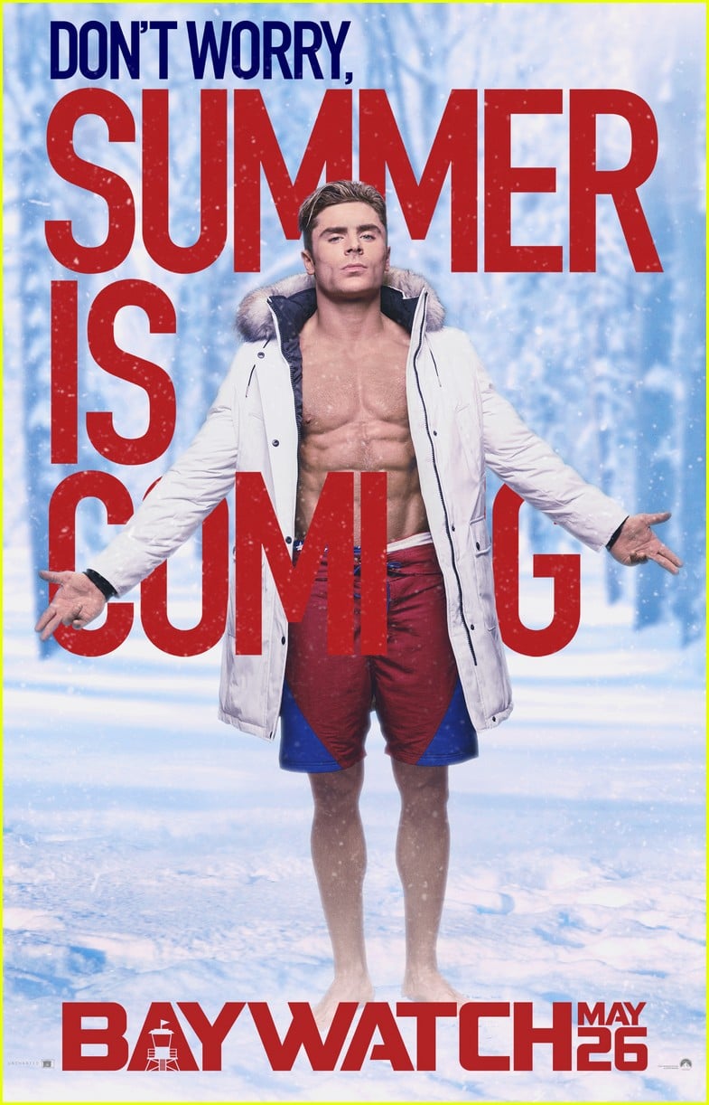 Zac Efron Is Ready For Summer in New 'Baywatch' Posters | Photo 1064769 ...