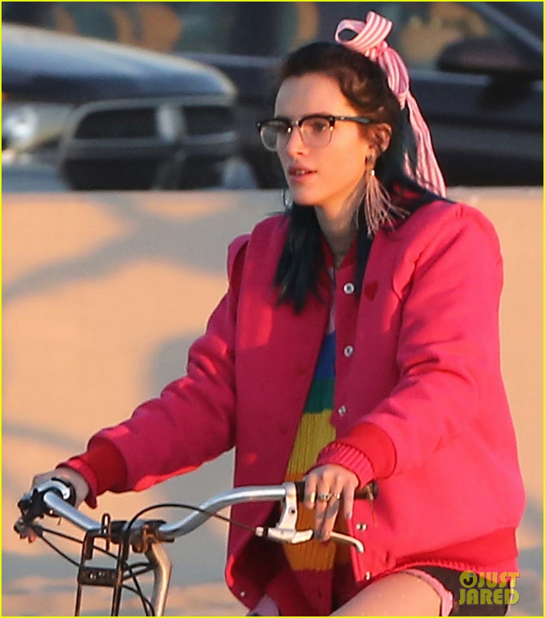 Bella Thorne Wears the Rainbow & Matches Hair Color With Singer Josh ...