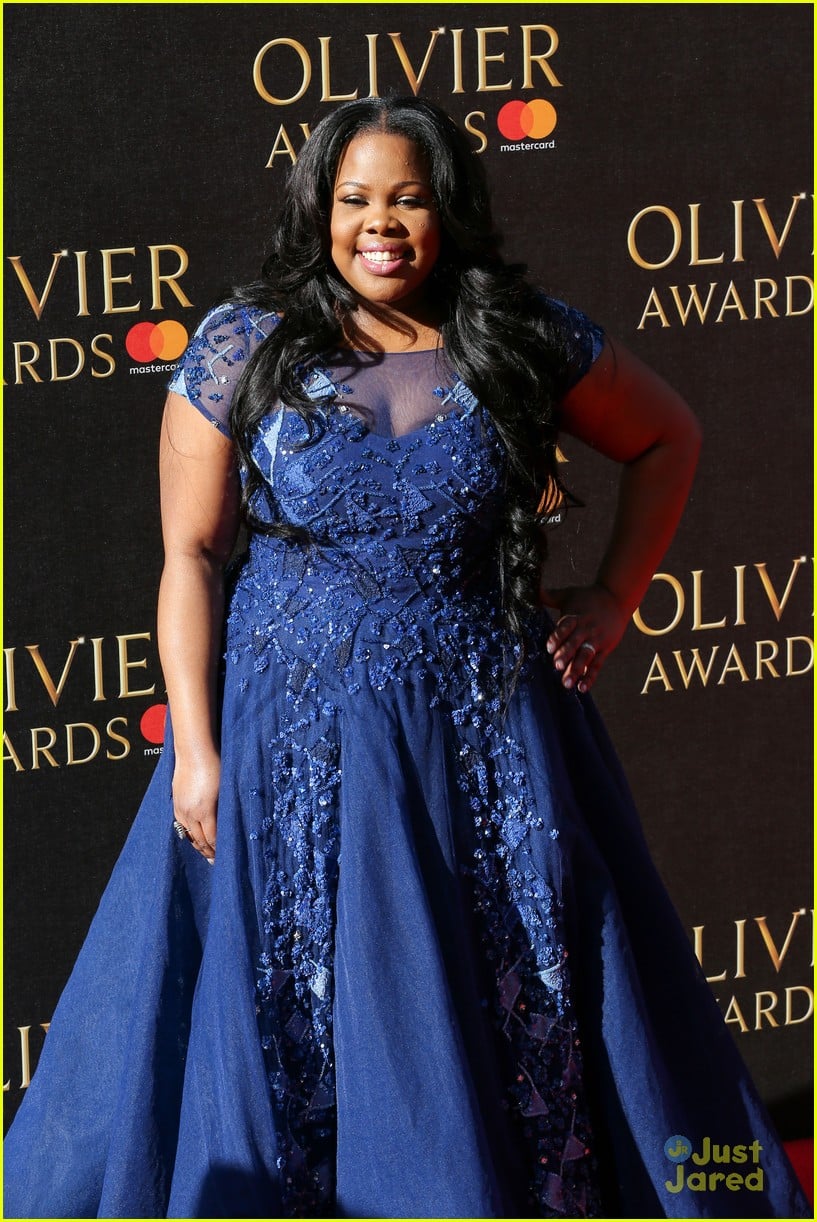 Full Sized Photo of amber riley wins olivier awards glee cast freaks ...