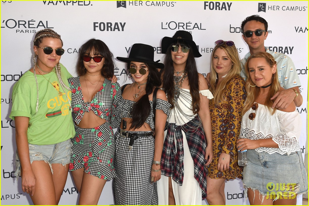 Vanessa Hudgens & Sister Stella Match with Their Coachella Day One ...