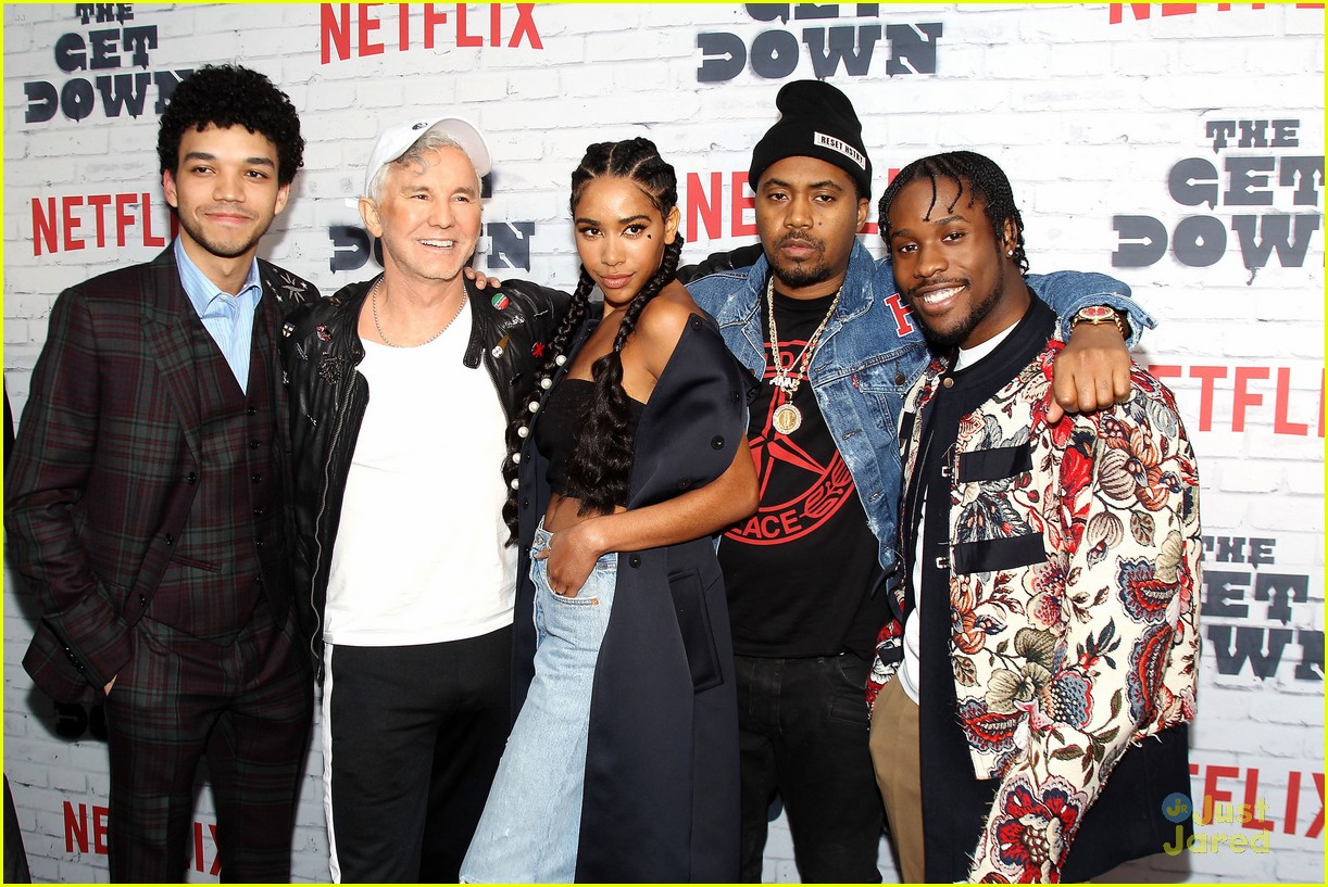 Full Sized Photo of justice smith clothing get down s2 premiere nyc 04 ...