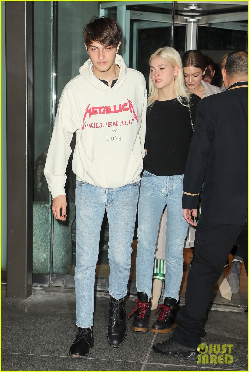 Anwar Hadid & Girlfriend Nicola Peltz Step Out in Adorable Matching ...