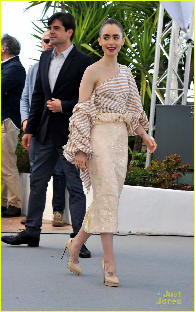 Full Sized Photo of devon bostick lily collins okja cannes premiere 18 ...