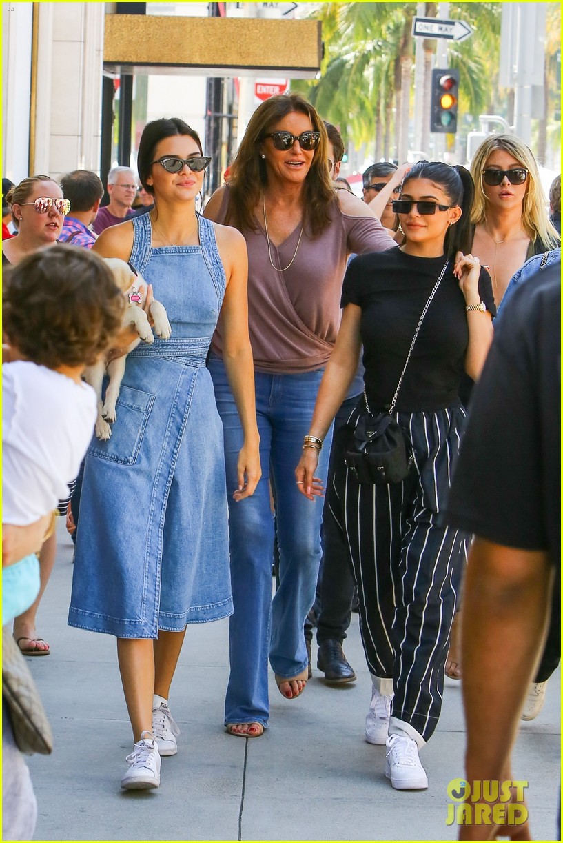 Kylie & Kendall Jenner Bring Adorable Puppy Along For Father's Day ...