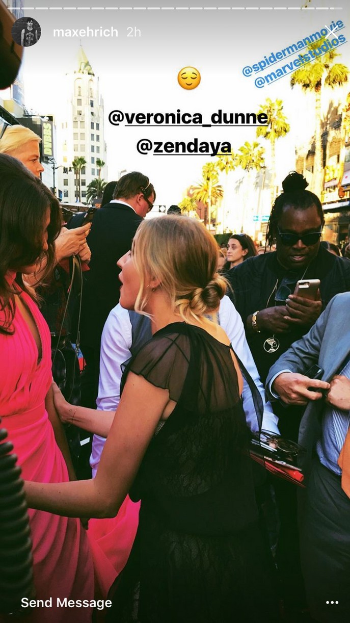 Veronica Dunne Supports Bestie Zendaya at 'Spider-Man: Homecoming ...